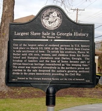 The Weeping Time: Largest Slave Sale in Georgia History - Clio
