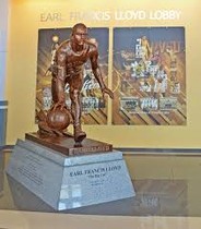 Walker Convocation Center and Earl Francis Lloyd Statue - Clio