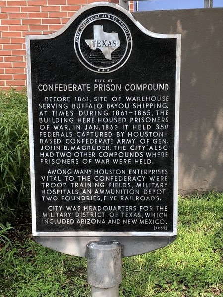 Site of Confederate Prison Compound - Historical Marker - Clio