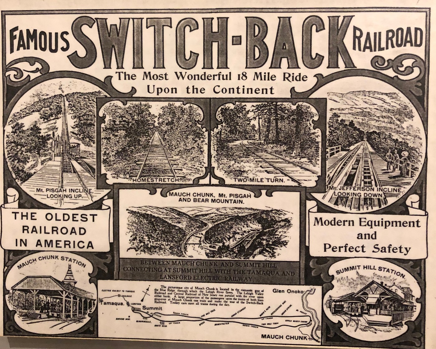 Switchback Railroad (1827) Trailhead - Clio