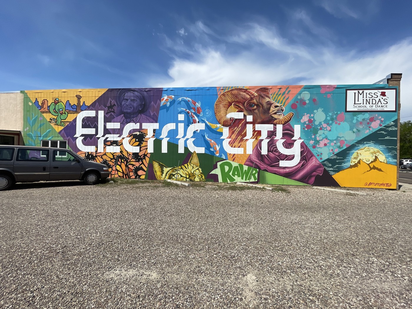 Electric City Community Mural - Clio