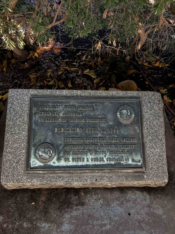 Campus Dedication Plaque- California State University, Stanislaus - Clio