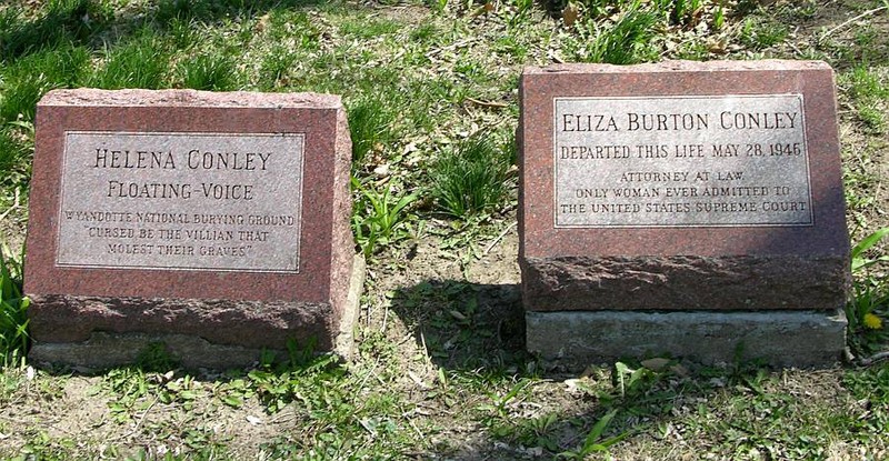 Tombstone of Eliza Burton "Lyda" Conley - Clio