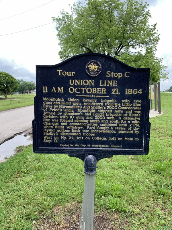 Santa Fe Trail Marker; Old Salem Church & Salem Park - Clio