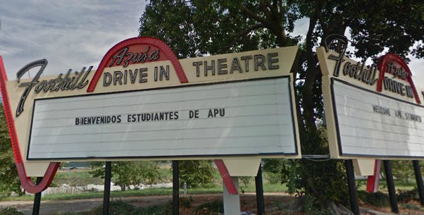 Azusa Foothill Drive-In Theatre Sign - Clio