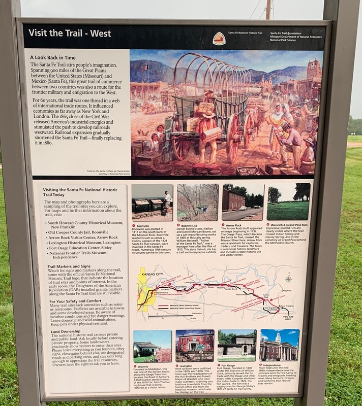 Santa Fe Trail Marker; Old Franklin - Clio