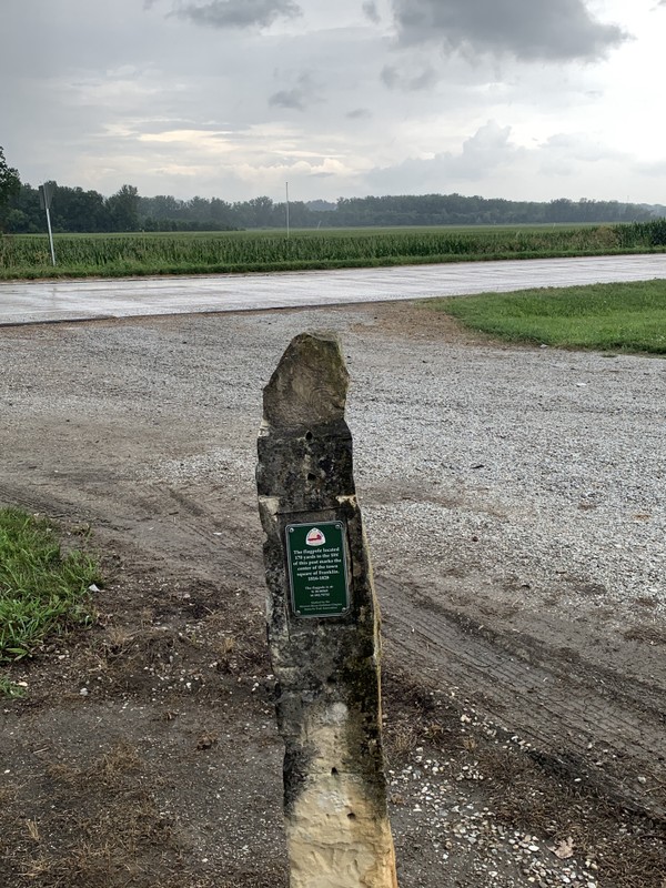 Santa Fe Trail Marker; Old Franklin - Clio