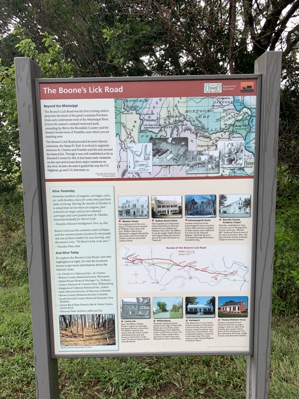 Santa Fe Trail Marker; Old Franklin - Clio