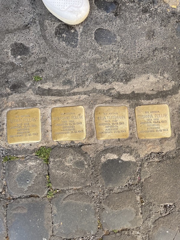Stolpersteine of Rome's Jewish Ghetto - Clio