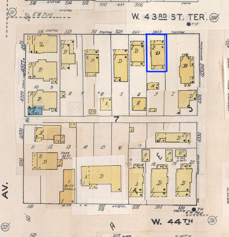 503 W. 43rd Street Terrace (Steptoe): The Russell Family - Clio