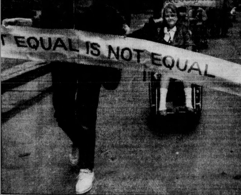 Accessibility Protest, May 4, 1990 - Clio