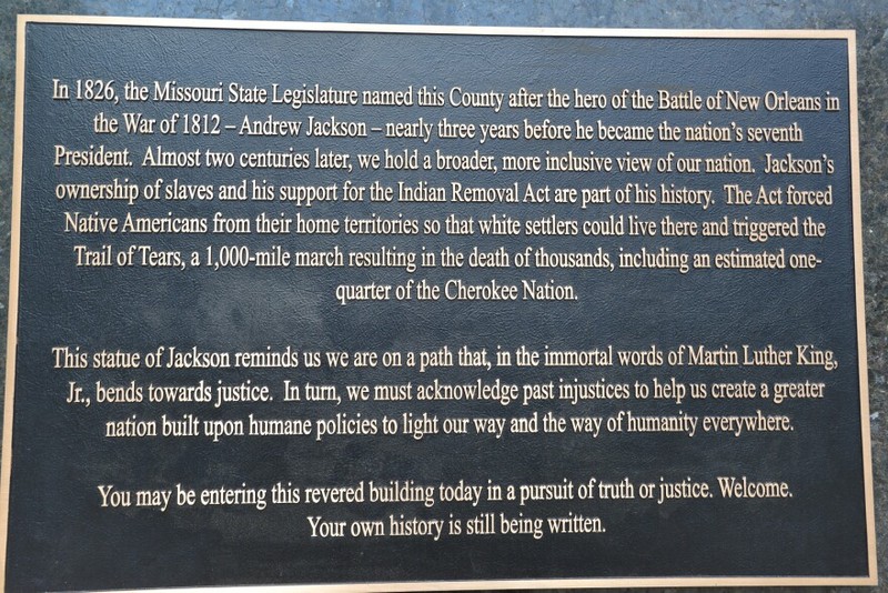 Andrew Jackson Statue at Jackson County Courthouse - Clio