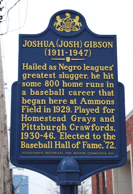 Joshua Gibson Historical Marker / Josh Gibson Field - Clio
