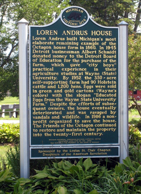 Loren Andrus Octagon House - Clio