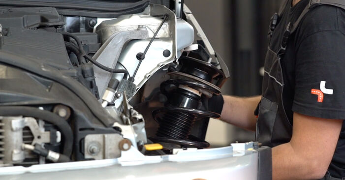 How to change front strut mount on Mini R50, R53 – replacement guide