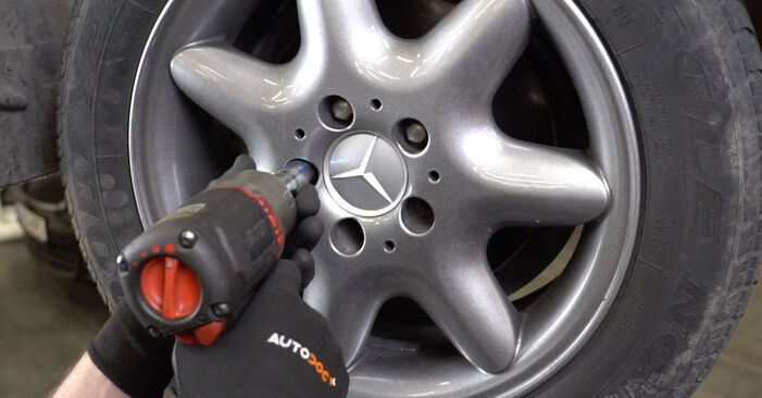 How to change rear suspension lower control arm on Mercedes W203 ...