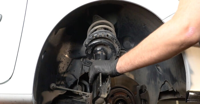 How to change front suspension strut on Renault Clio 3 – replacement ...