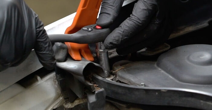 How to change front suspension strut on Renault Clio 3 – replacement ...