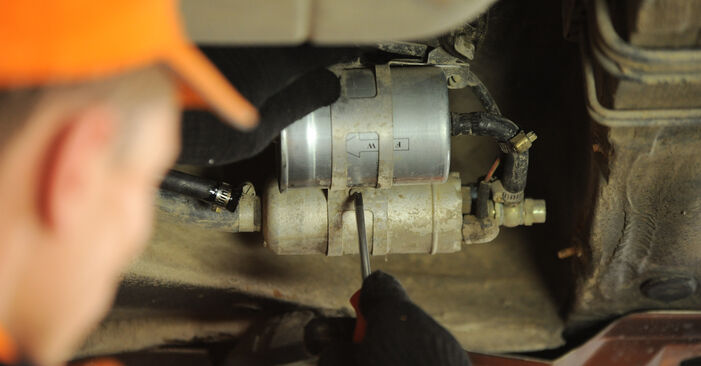 How to change fuel filter on MERCEDES-BENZ W124 Saloon (W124 ...