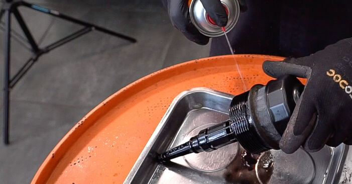 How to change engine oil and filter on MERCEDES-BENZ Vito Van (W638 ...