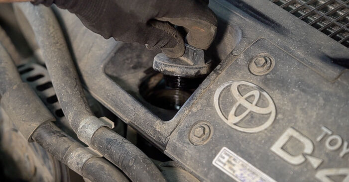 How to change engine oil and filter on TOYOTA Hiace / Commuter Minibus ...