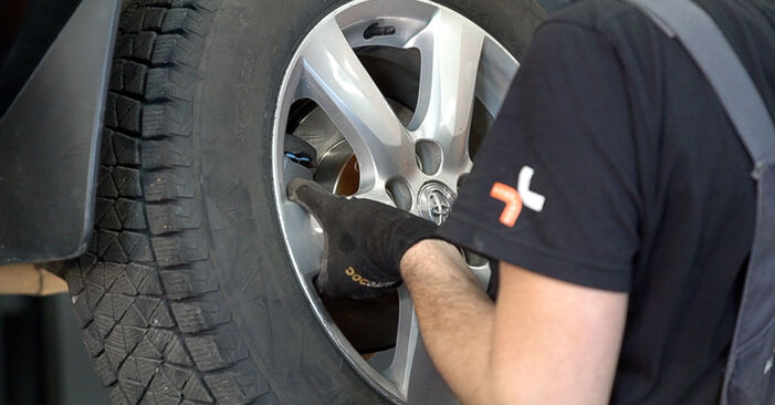 How to change rear brake pads on TOYOTA Matrix II Hatchback (E140 ...