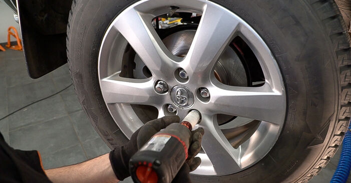 How to change rear brake pads on TOYOTA Matrix II Hatchback (E140 ...