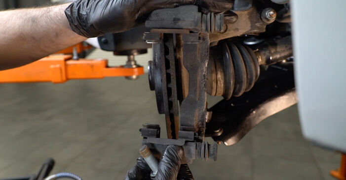 How to change front brake discs on VW POLO VIVO Hatchback – replacement ...