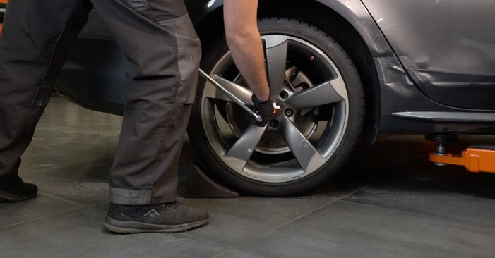 How to change rear brake pads on AUDI A5 Convertible (8F7 ...