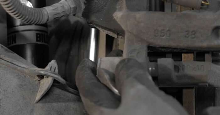 How to change rear brake pad wear sensor on MERCEDES-BENZ ML-Class ...