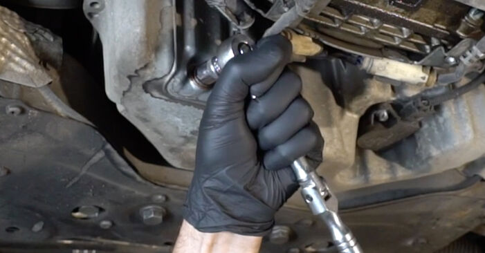 How to change engine oil and filter on MERCEDES-BENZ E-Class ...