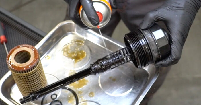 How to change engine oil and filter on MERCEDES-BENZ CLS (C219) V6 ...