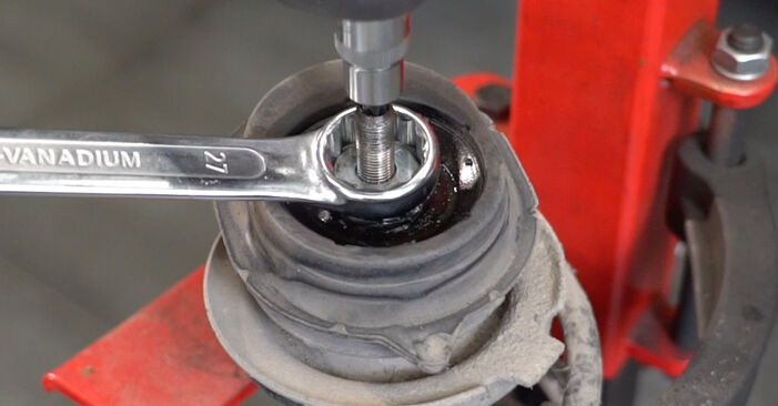 How to change front strut mount on FIAT 500 Hatchback (312 ...