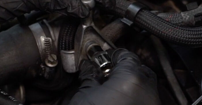 How to change engine oil and filter on MERCEDES-BENZ SPRINTER 5-t Bus ...