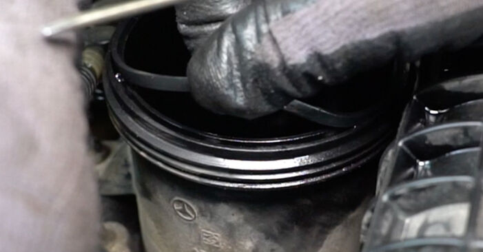 How to change fuel filter on MERCEDES-BENZ E-Class Platform / Chassis ...