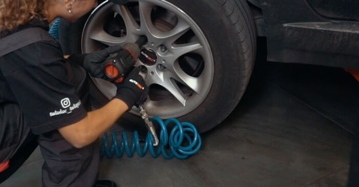 How to change rear suspension lower control arm on BMW 3 Convertible ...