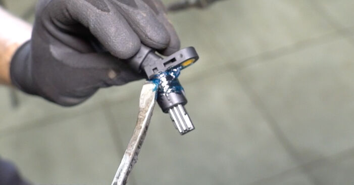 How to change rear ABS sensor on SKODA Felicia I Pickup (6UF, 6U7 ...