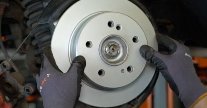 How to change rear brake discs on MERCEDES-BENZ W124 Estate (S124 ...