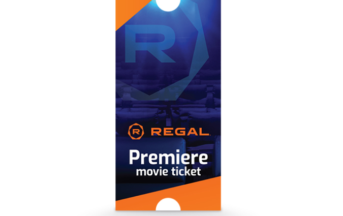 Regal Premiere Ticket | Earn cashback with Fluz