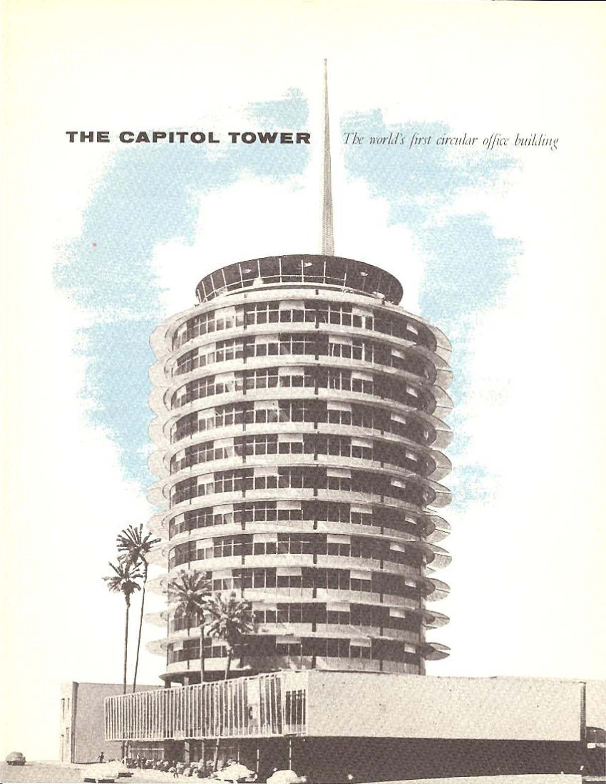 Capitol Records Building Svg Capitol Records Tower LA Conservancy