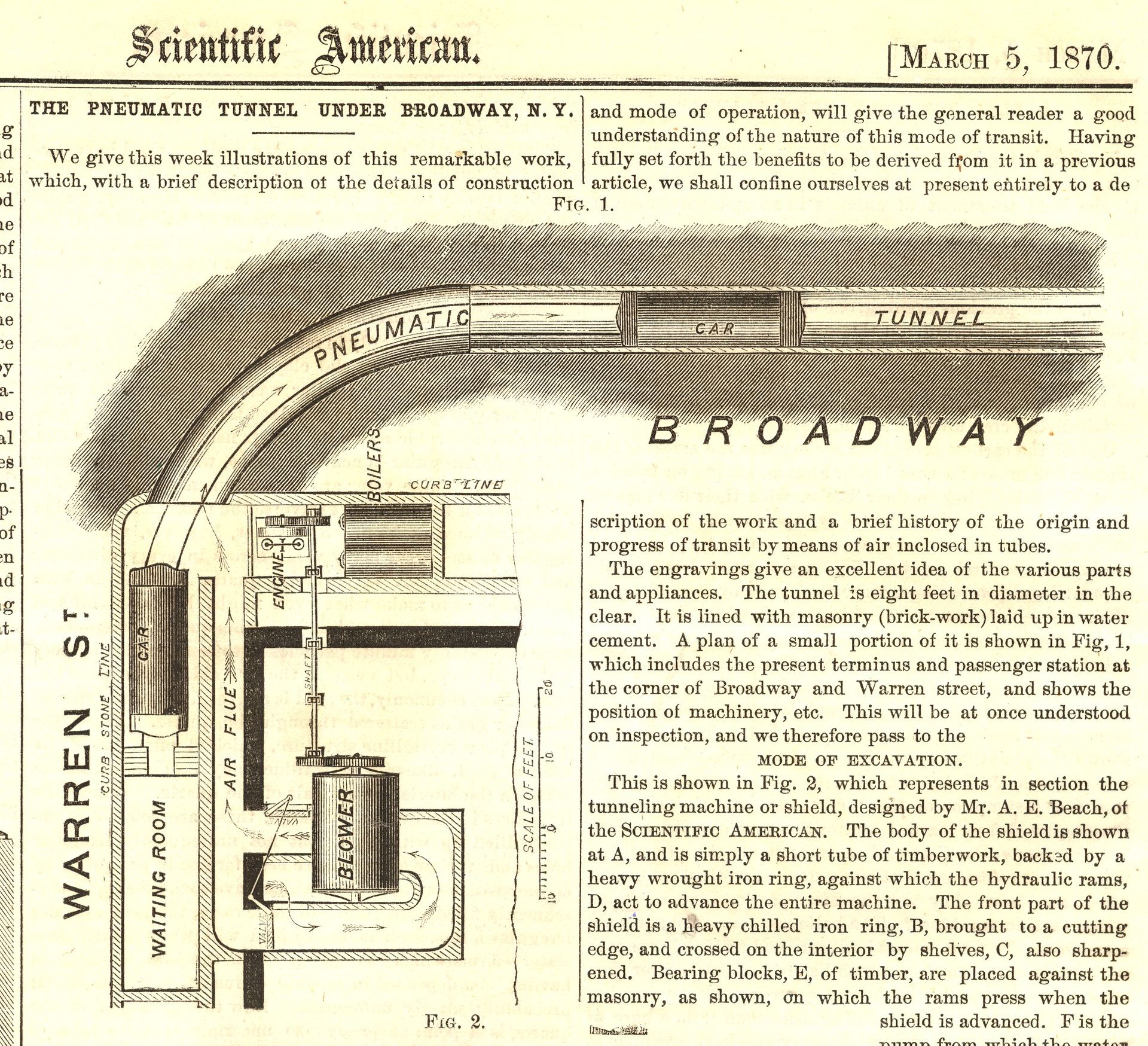 Broadway Pneumatic Underground Railway - CultureNow - Museum Without Walls