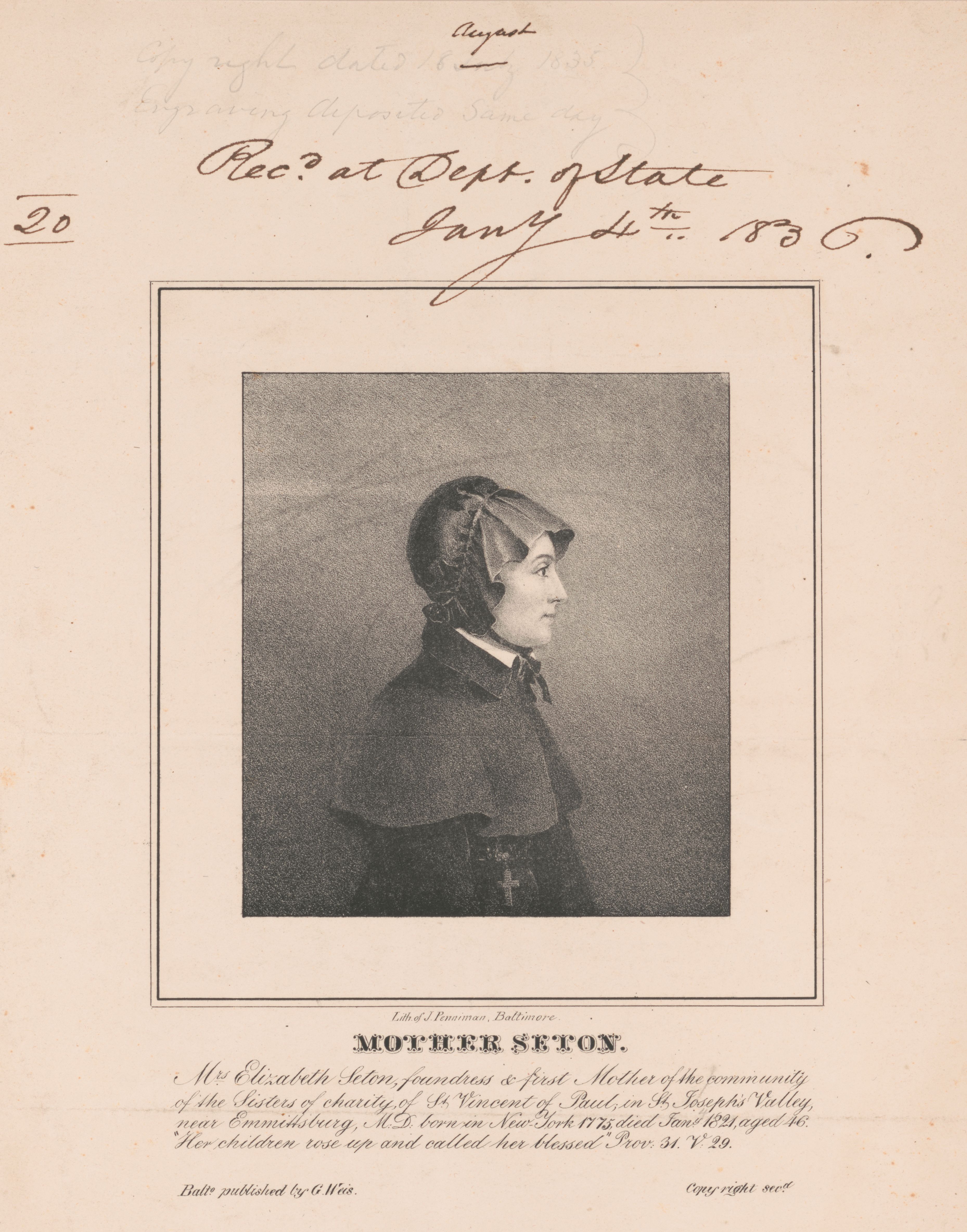 St Elizabeth Ann Seton - CultureNow - Museum Without Walls