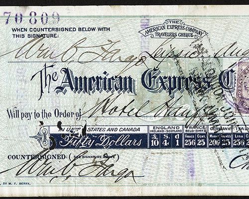 Travelers Cheque invented - CultureNow - Museum Without Walls