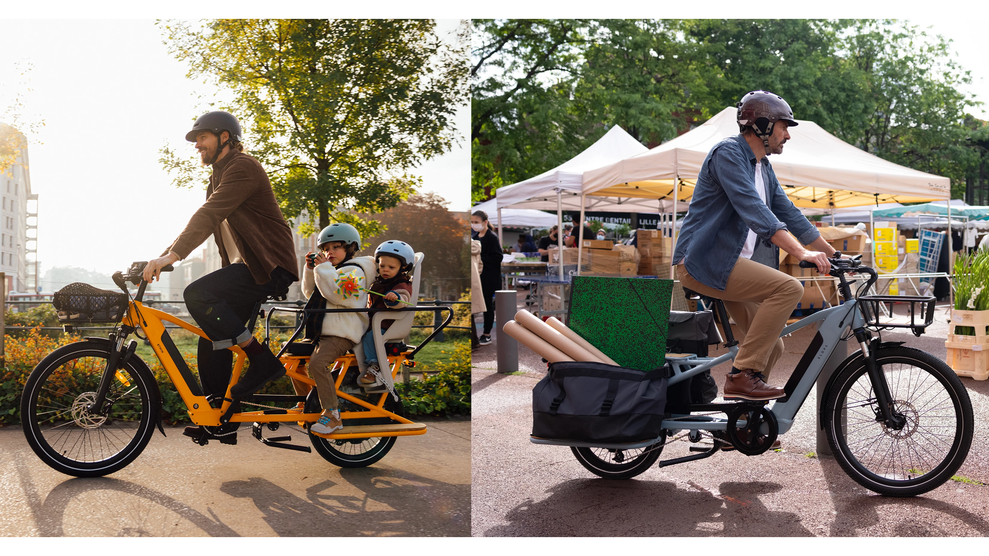 Help us choose the future colors of our E THREE 500 longtail cargo bikes! | Decathlon Co-creation