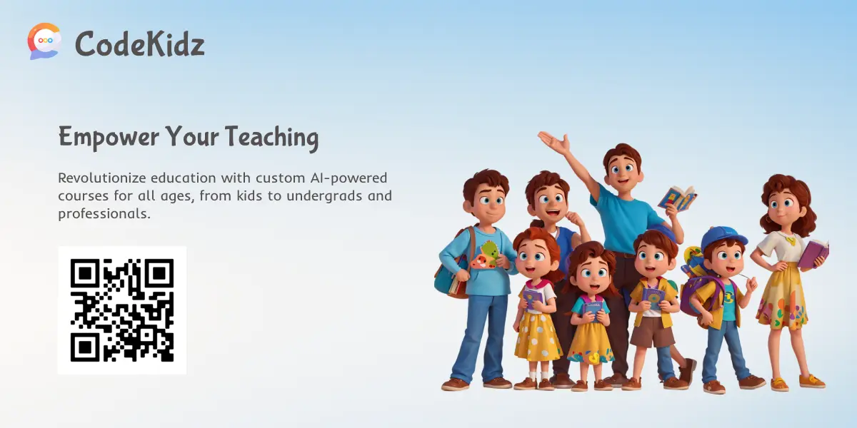 CodeKidz | Personalized AI-Driven Learning for Students and Educators