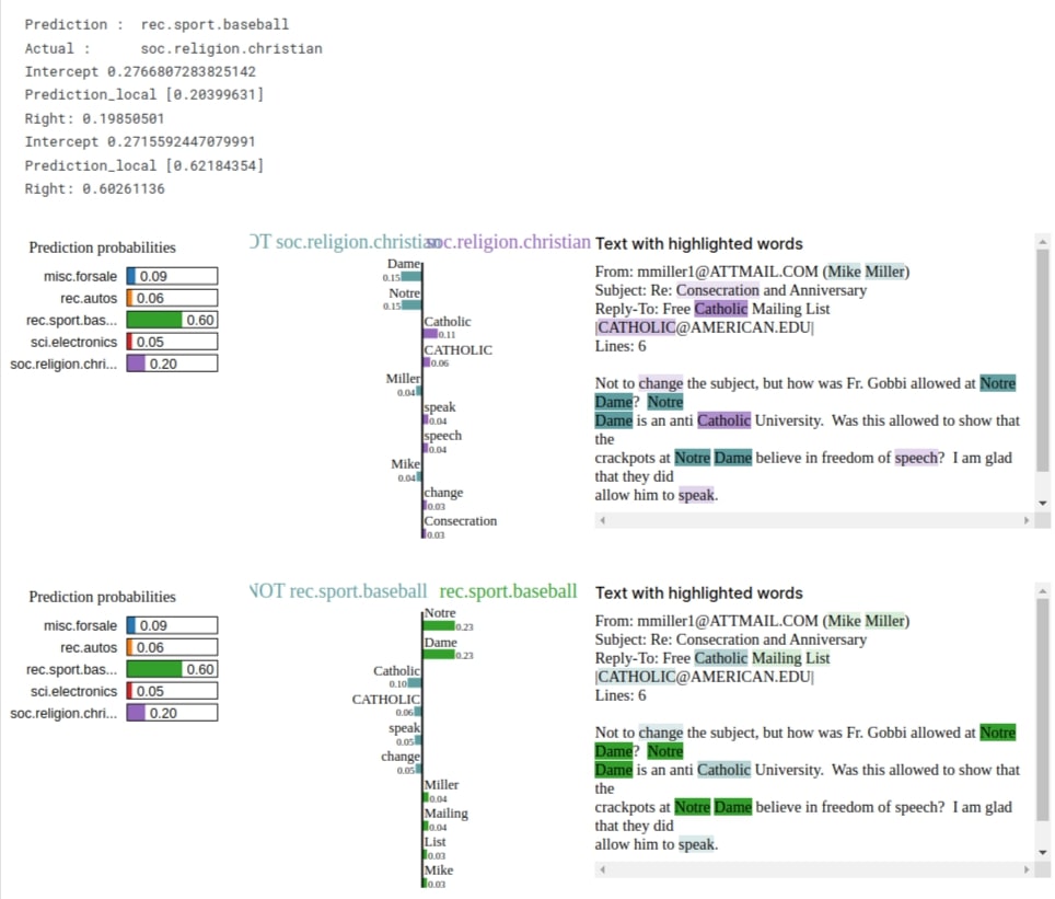 LIME: Interpret Predictions Of Flax (JAX) Text Classification Networks LIME: Interpret Predictions Of Flax (JAX) Text Classification Networks