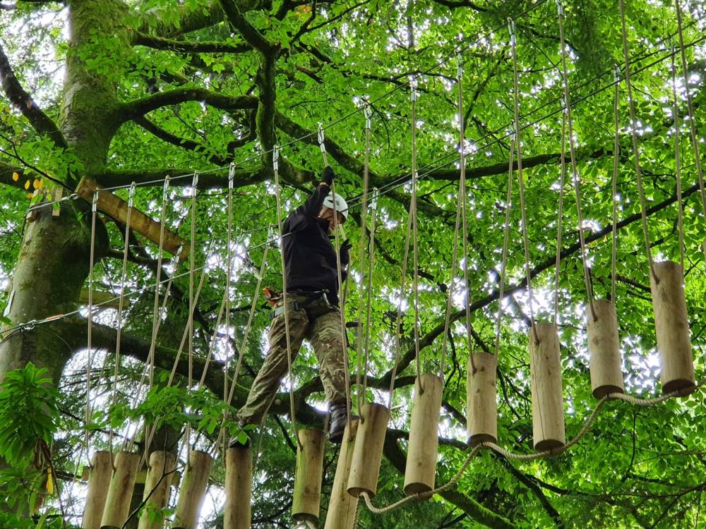 Tree Top Trials at Craufurdland Country Estate - Ayrshire and Arran