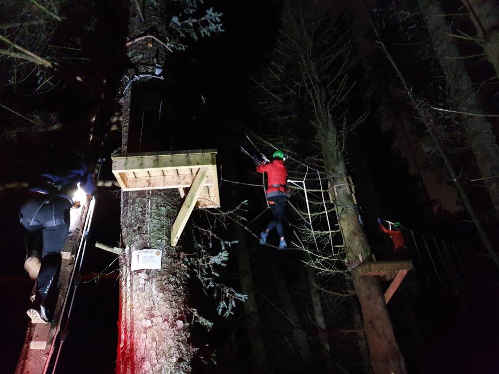 Tree Top Trials at Craufurdland Country Estate - Ayrshire and Arran