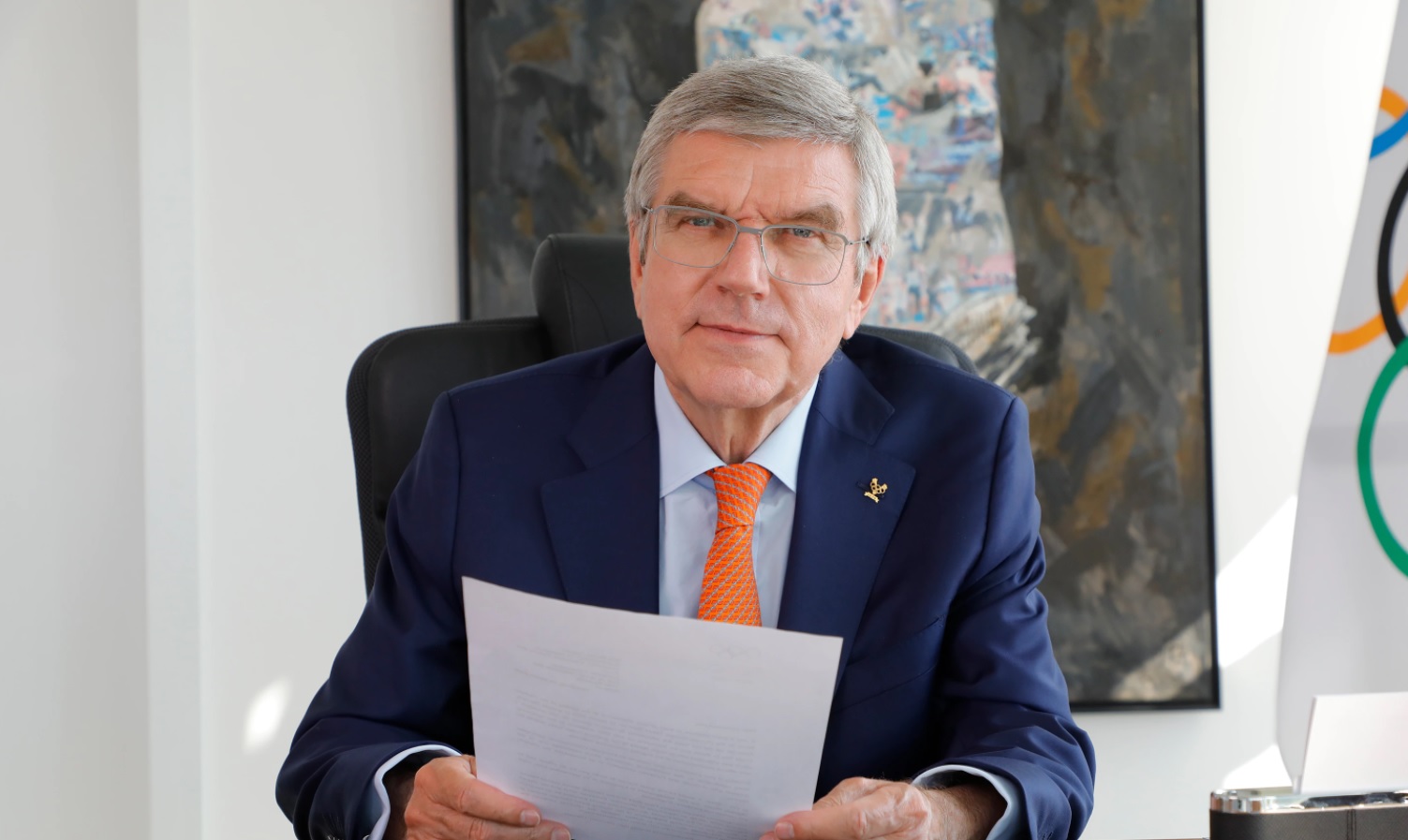 Carta de Thomas Bach: "Dale a la paz una oportunidad"
