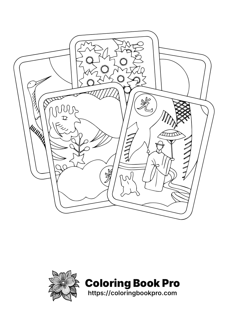 A black and white picture of four tarot cards | cards_101 | Cards ...